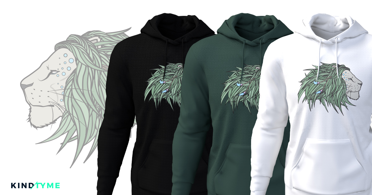 Regulus Lion Hooded Sweatshirt - KindTyme Shop
